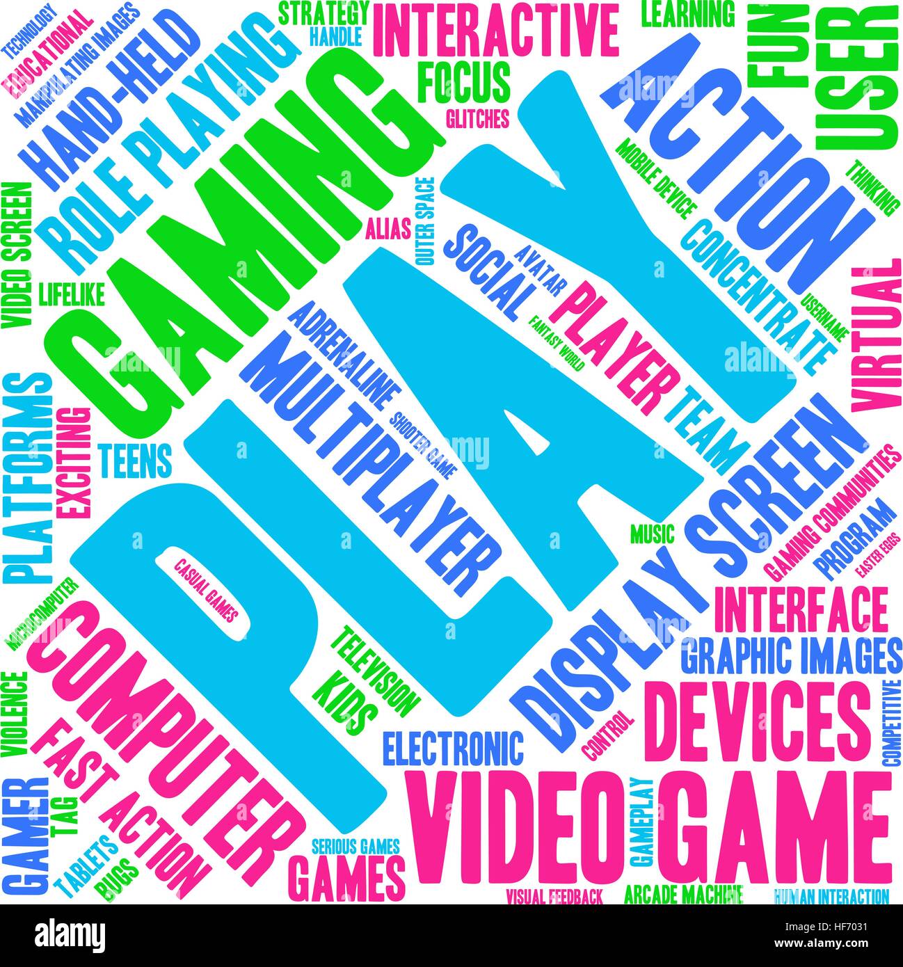 Play word cloud on a white background Stock Vector Image & Art - Alamy