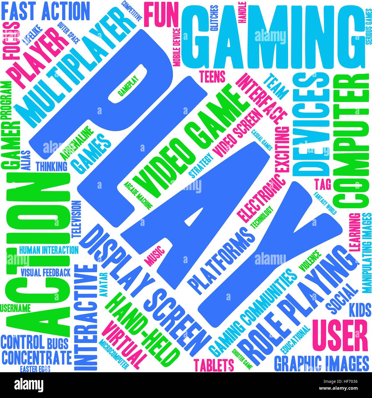 Play word cloud on a white background Stock Vector Image & Art - Alamy