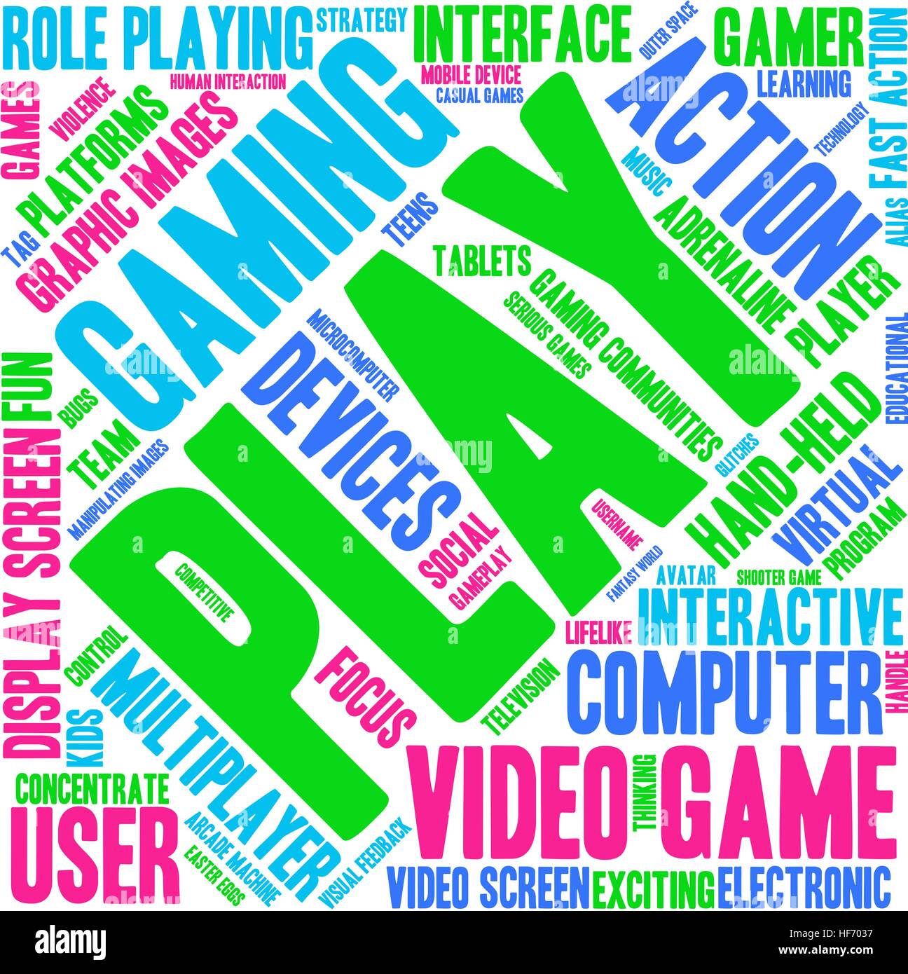 Play word cloud on a white background Stock Vector Image & Art - Alamy