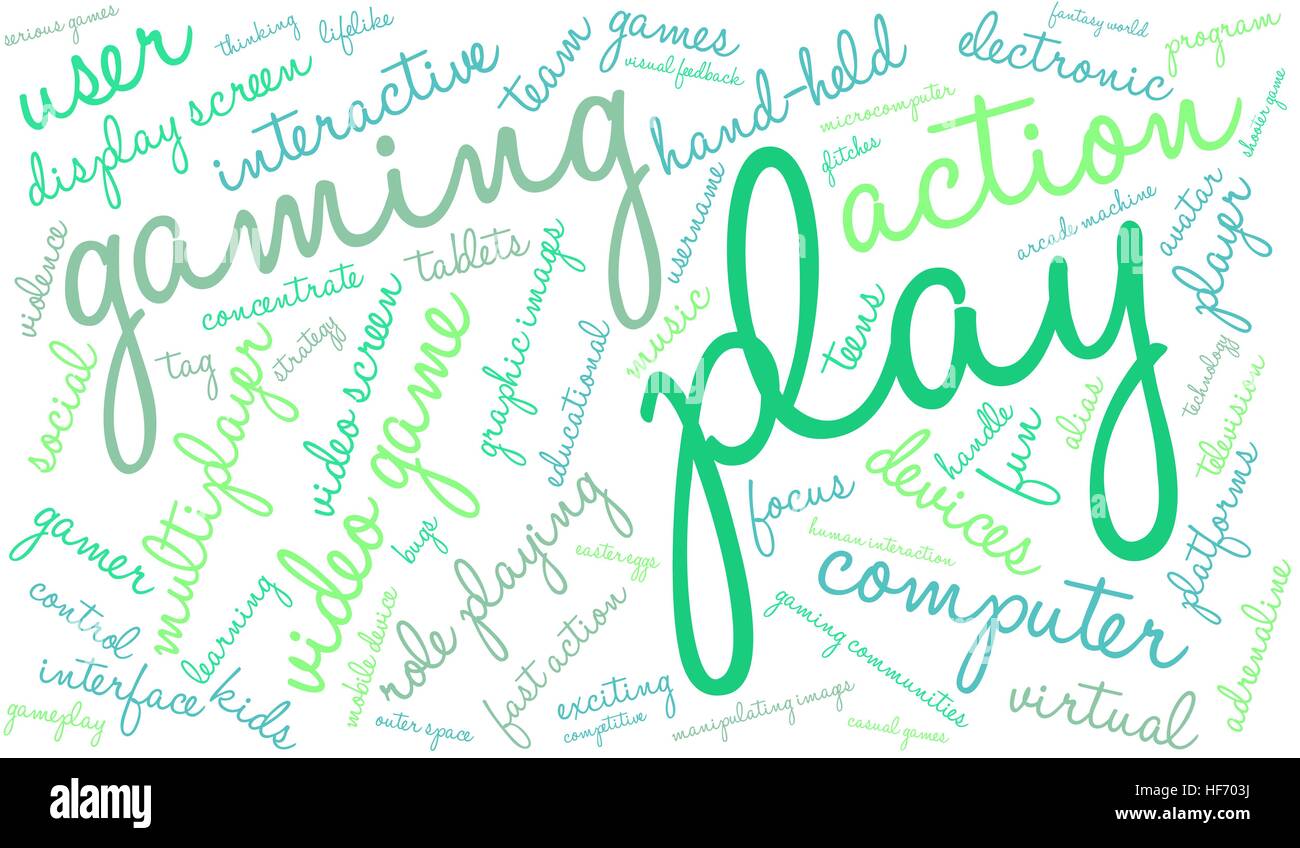 Play word cloud on a white background Stock Vector Image & Art - Alamy