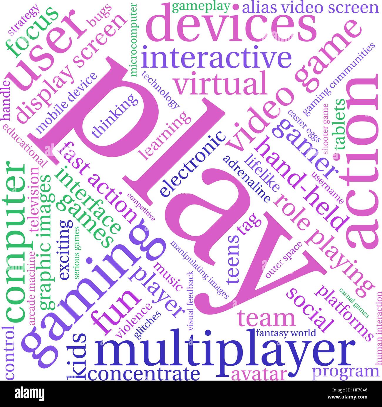 Play word cloud on a white background Stock Vector Image & Art - Alamy