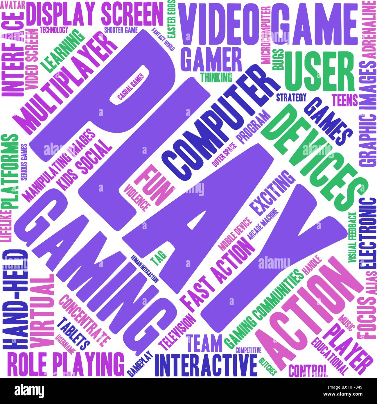 Play word cloud on a white background Stock Vector Image & Art - Alamy