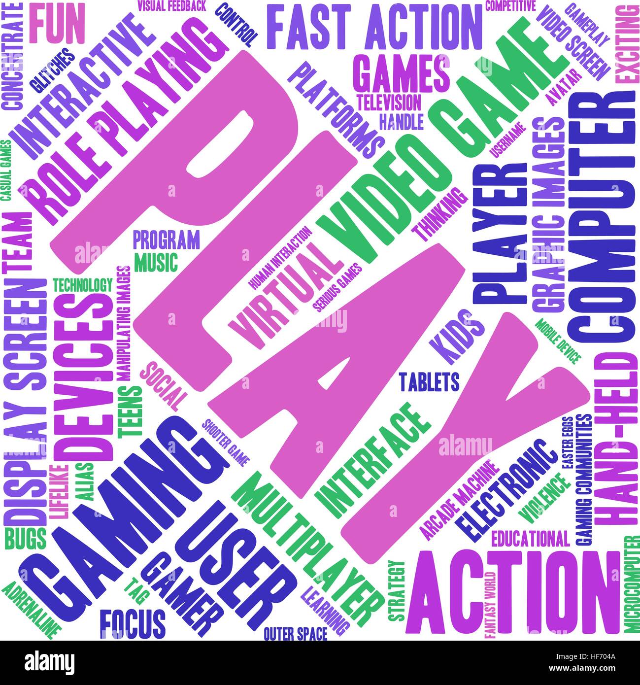 Play word cloud on a white background Stock Vector Image & Art - Alamy