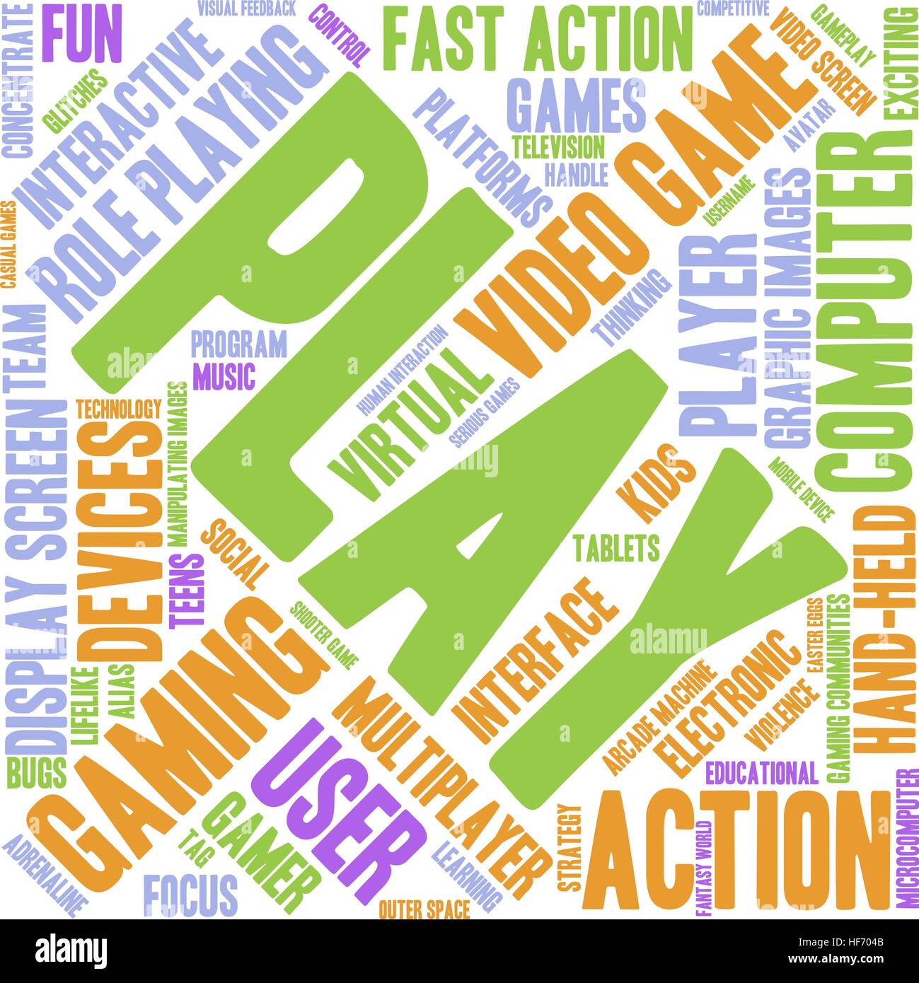 Play word cloud on a white background Stock Vector Image & Art - Alamy