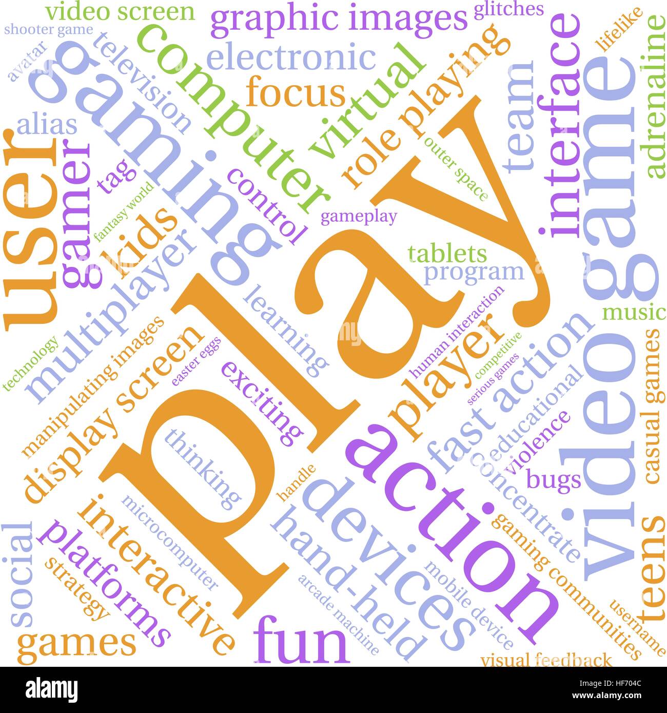 Play word cloud on a white background Stock Vector Image & Art - Alamy