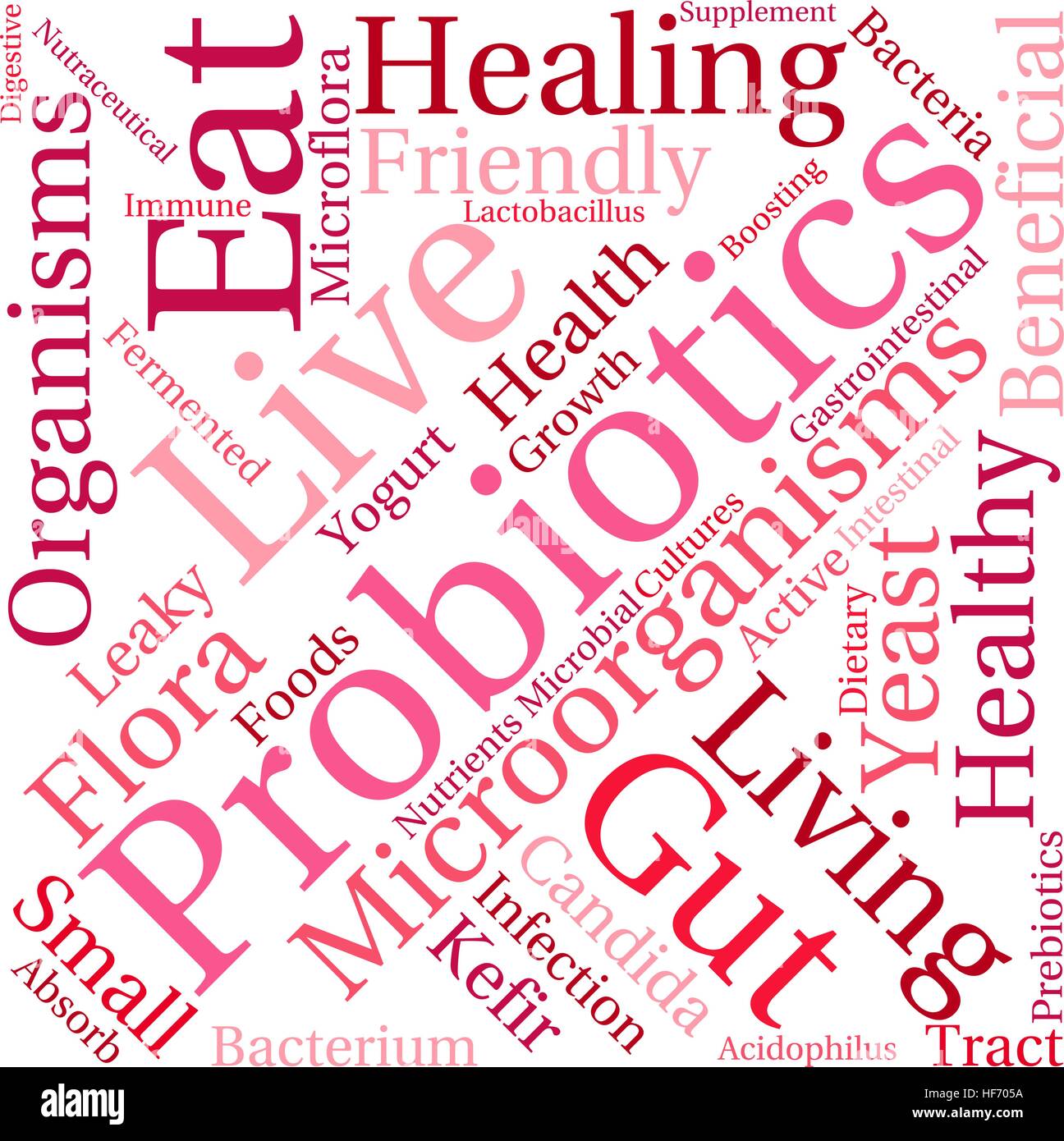 Probiotics word cloud on a white background Stock Vector Image & Art ...