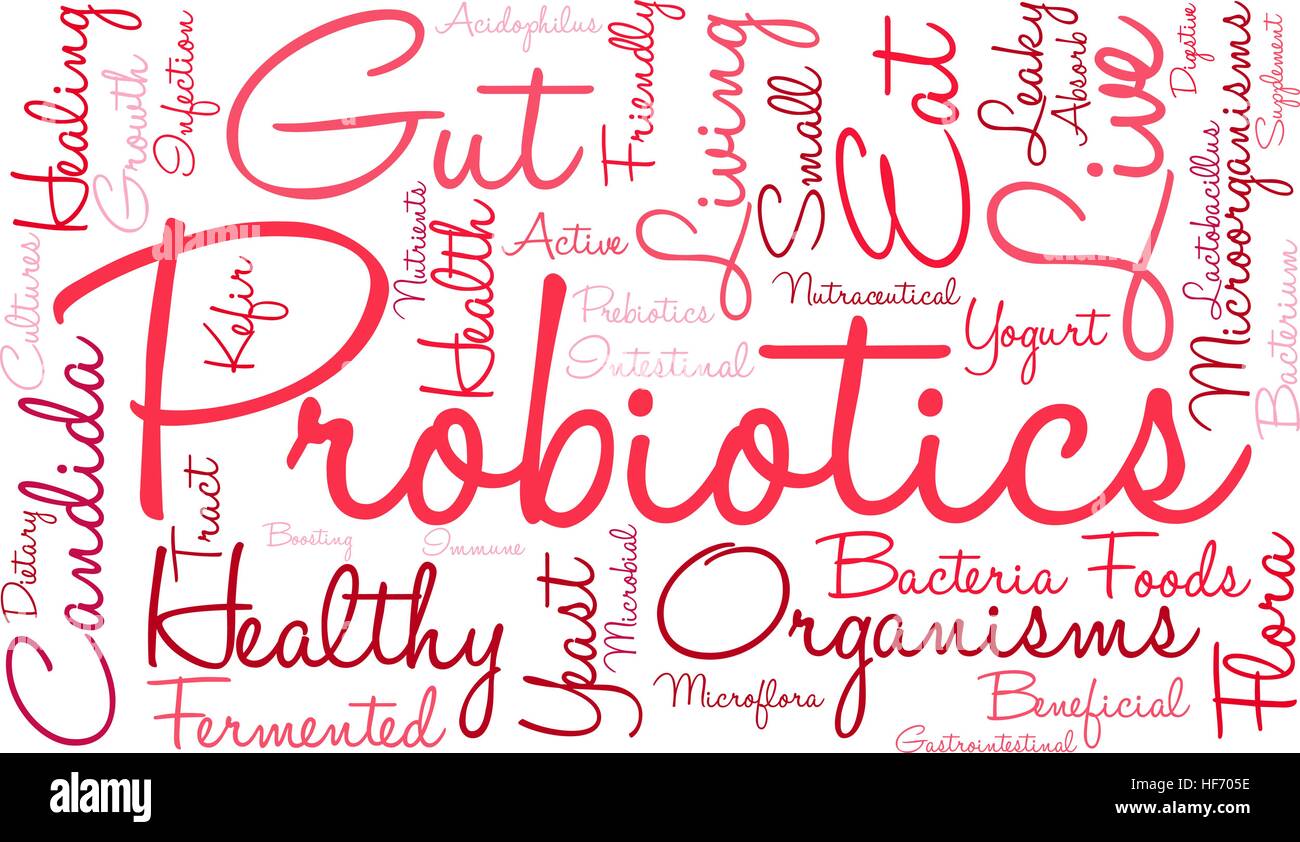 Probiotics word cloud on a white background Stock Vector Image & Art ...
