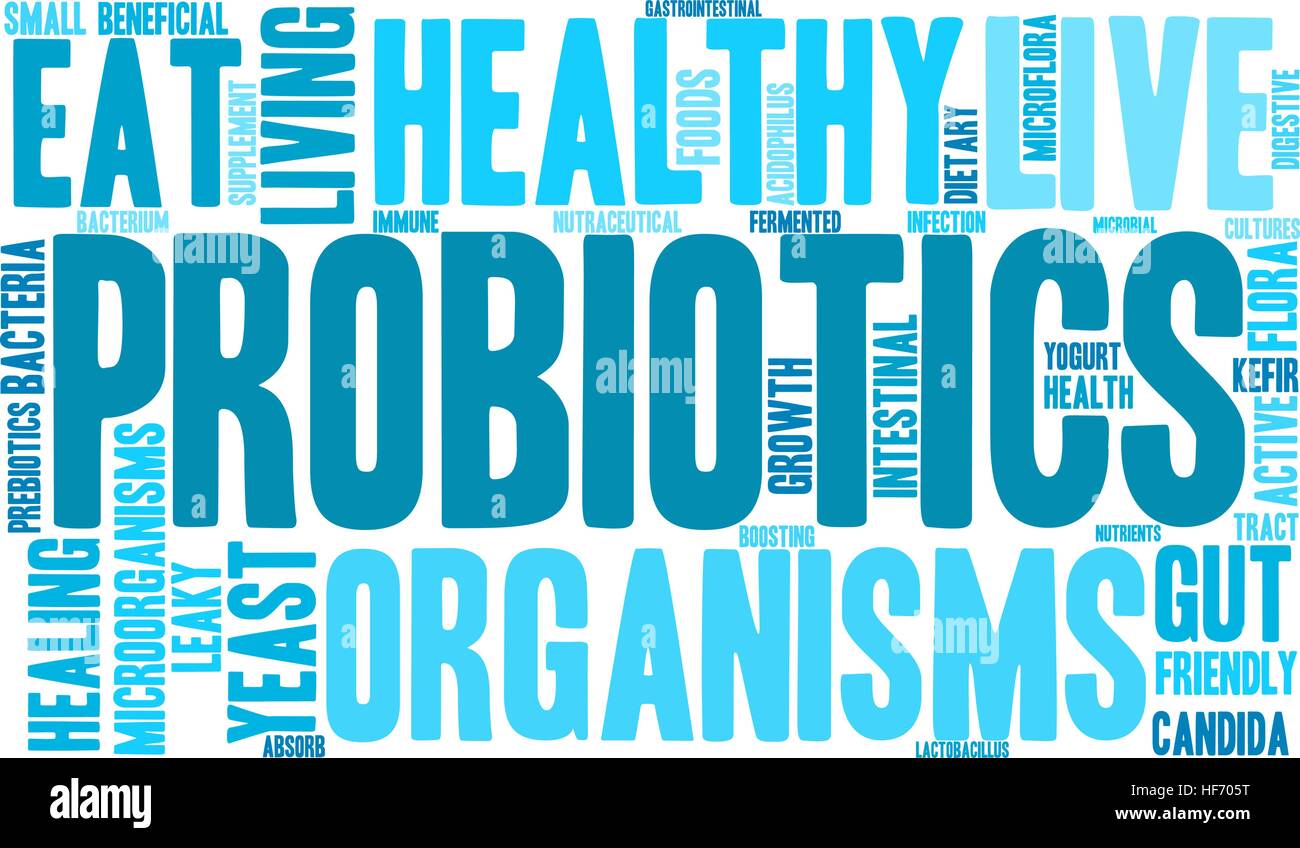 Probiotics word cloud on a white background Stock Vector Image & Art ...
