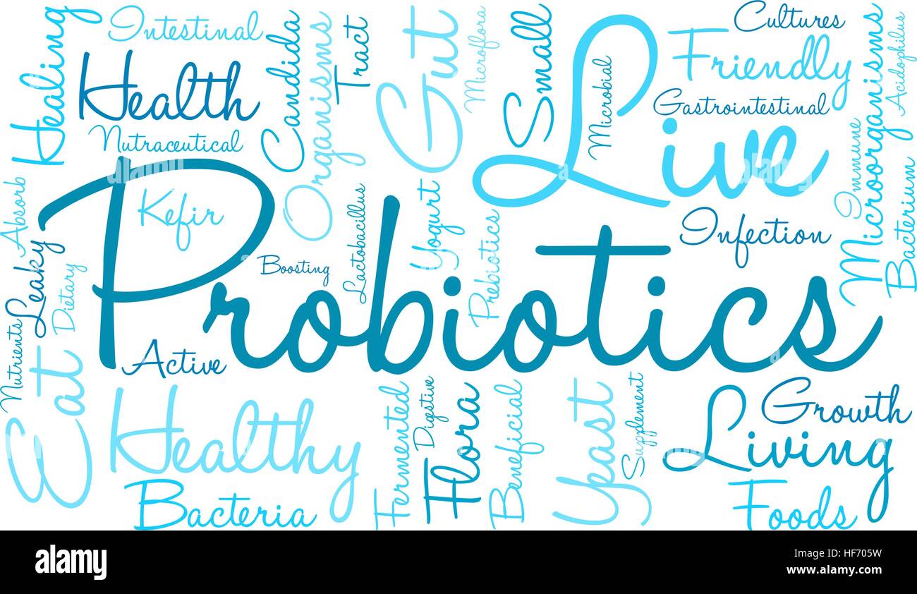 Probiotics word cloud on a white background Stock Vector Image & Art ...
