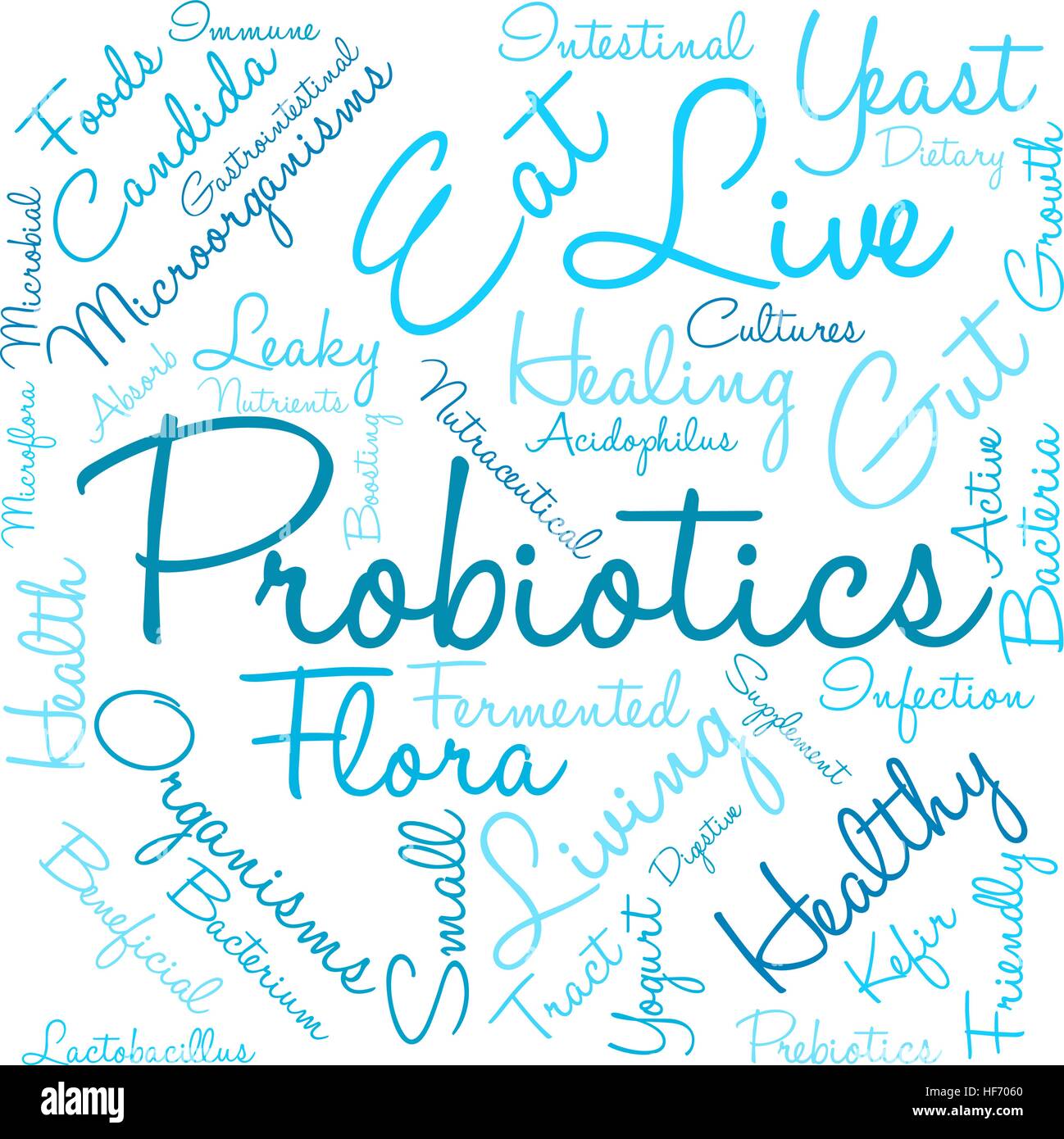 Probiotics word cloud on a white background Stock Vector Image & Art ...