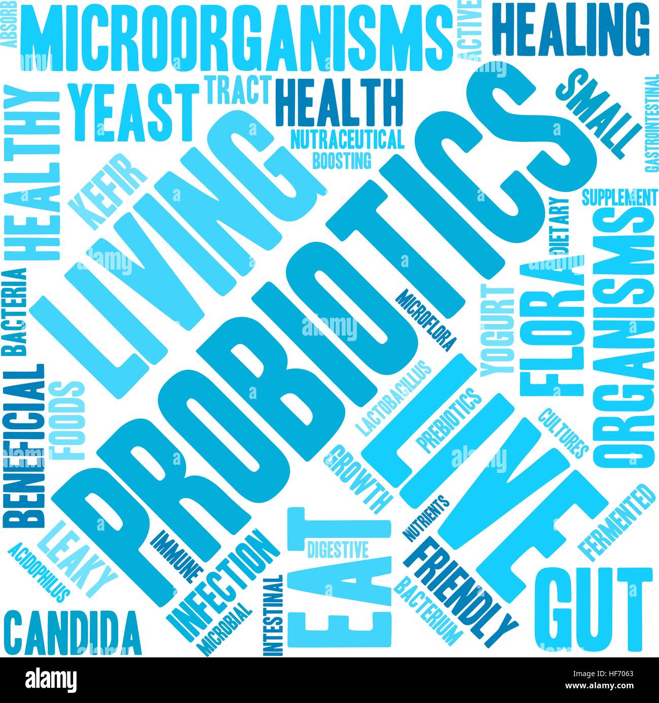 Probiotics word cloud on a white background Stock Vector Image & Art ...