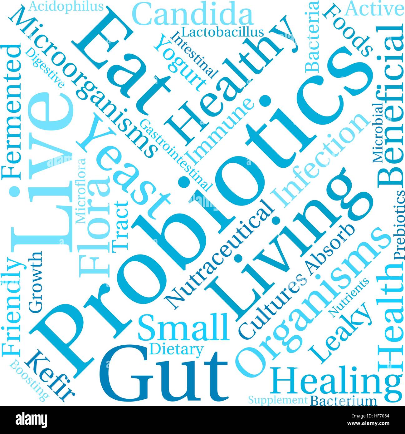 Probiotics word cloud on a white background Stock Vector Image & Art ...
