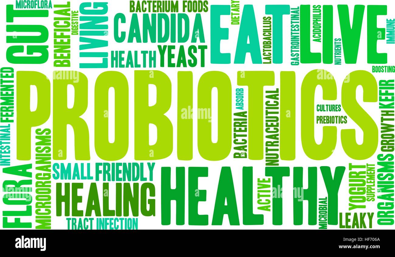 Probiotics word cloud on a white background Stock Vector Image & Art ...