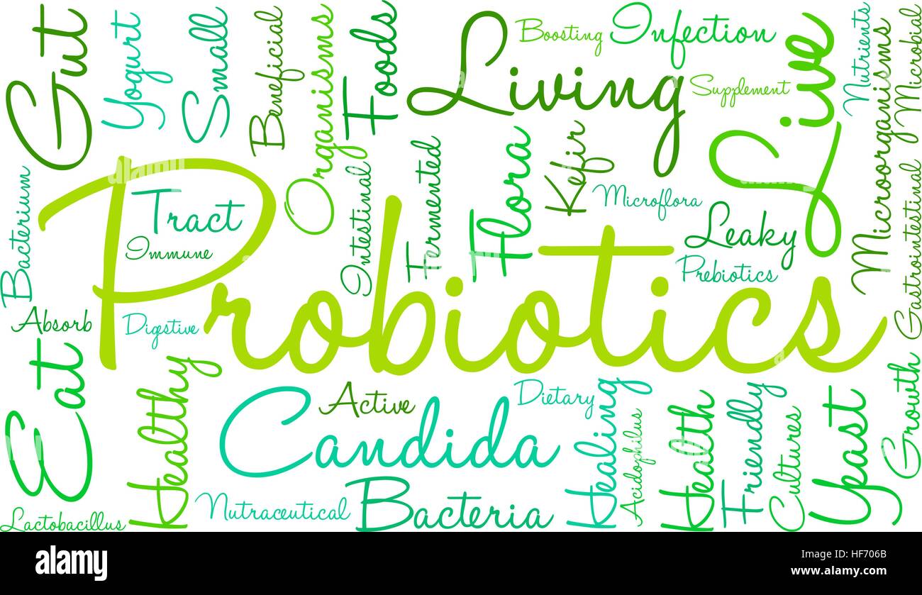 Probiotics word cloud on a white background Stock Vector Image & Art ...