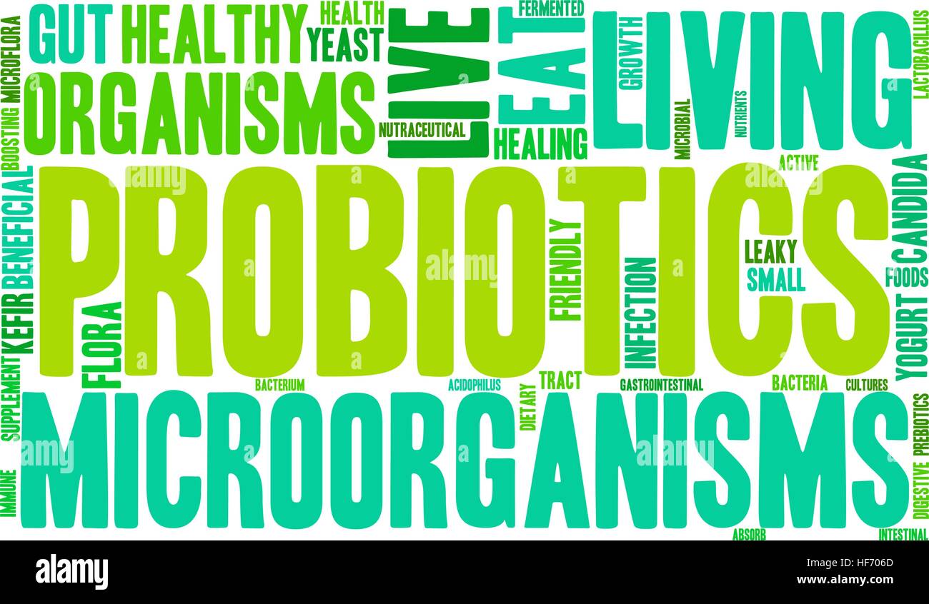Probiotics word cloud on a white background Stock Vector Image & Art ...