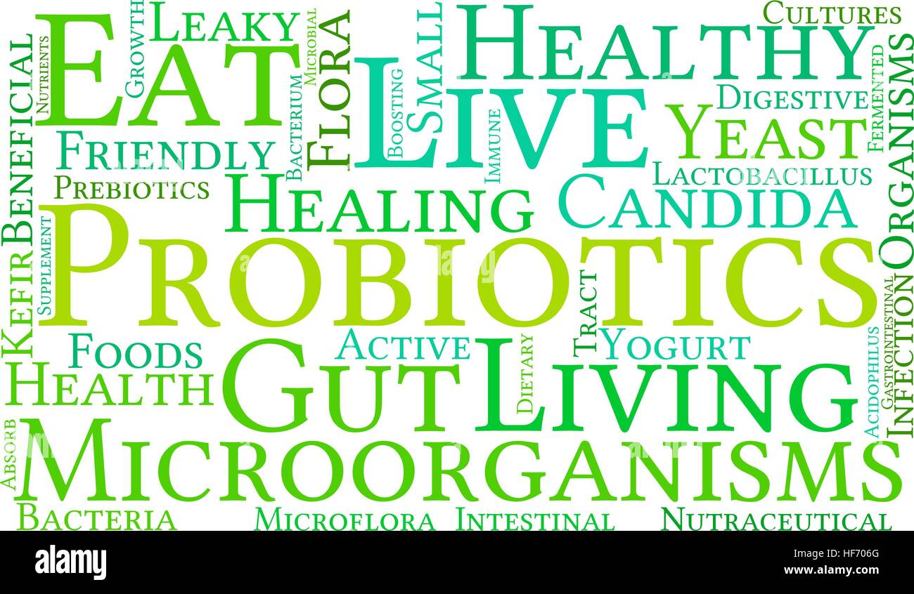 Probiotics word cloud on a white background Stock Vector Image & Art ...