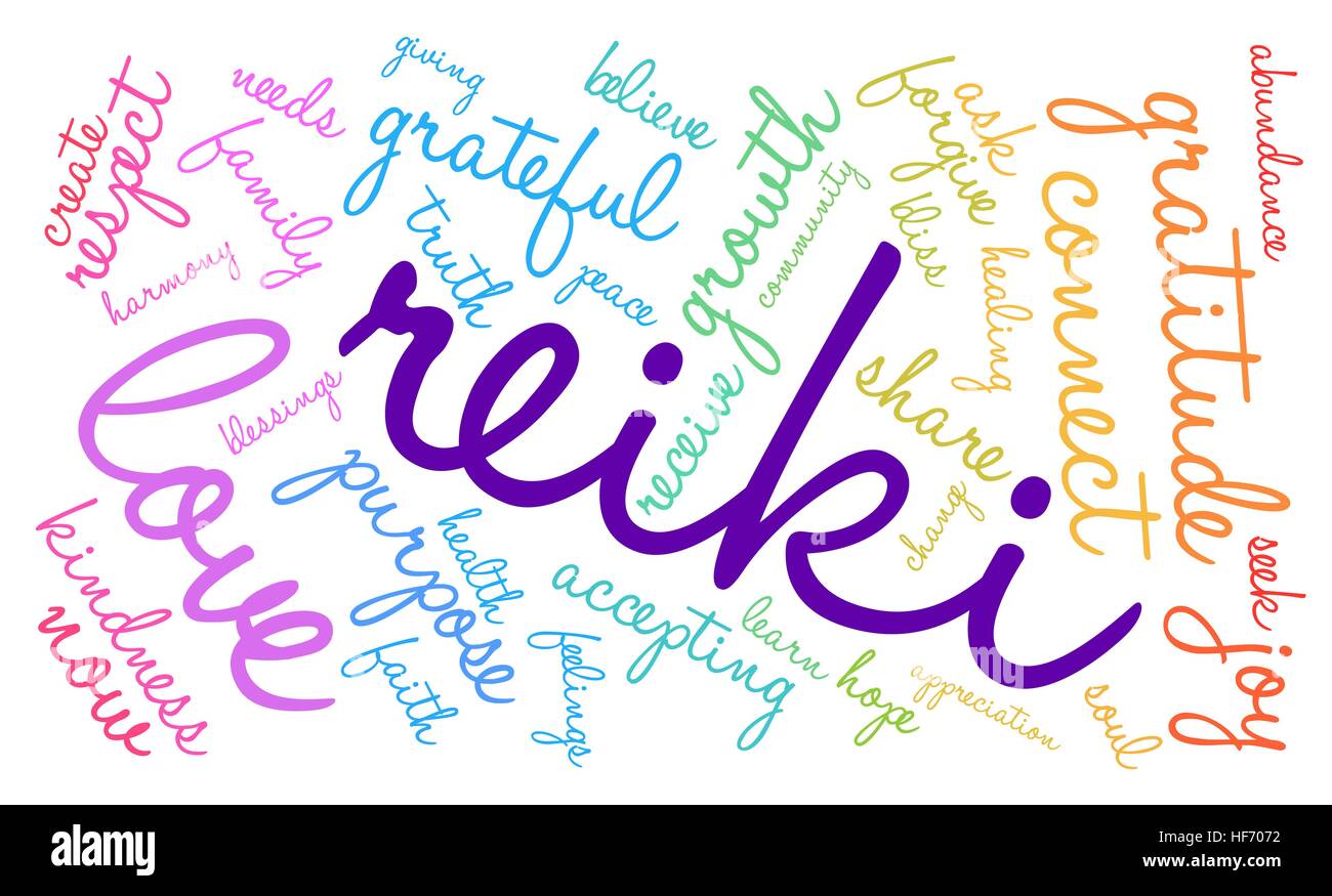 Reiki word cloud on a white background Stock Vector Image & Art - Alamy