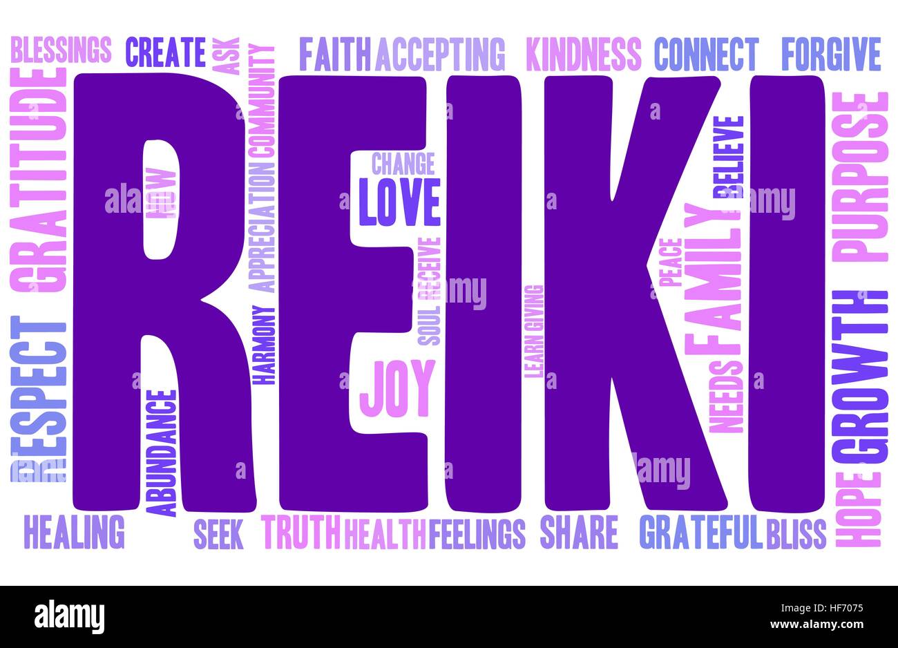 Reiki word cloud on a white background Stock Vector Image & Art - Alamy