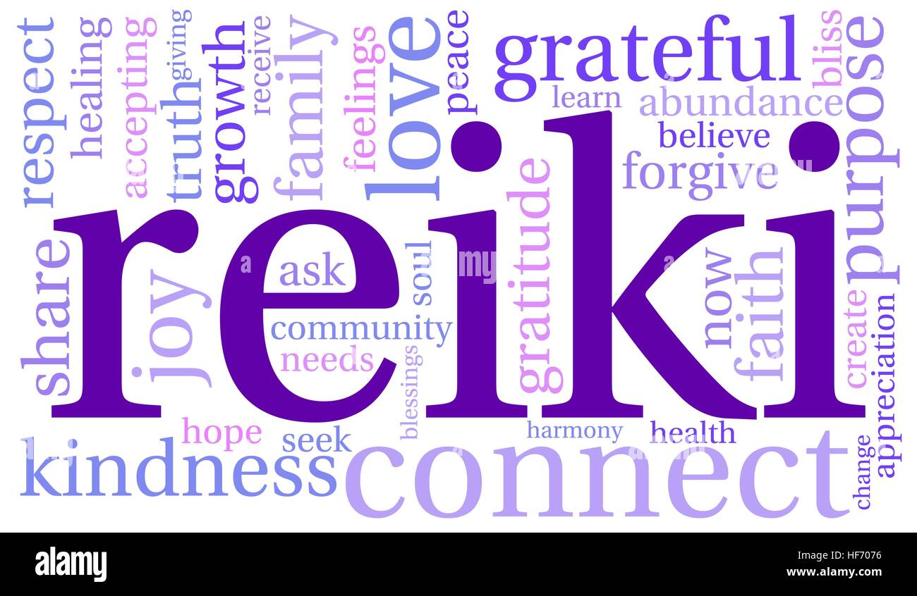 Reiki word cloud on a white background Stock Vector Image & Art - Alamy