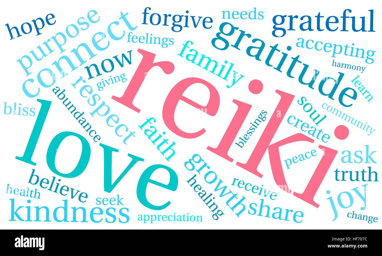 Reiki word cloud on a white background Stock Vector Image & Art - Alamy