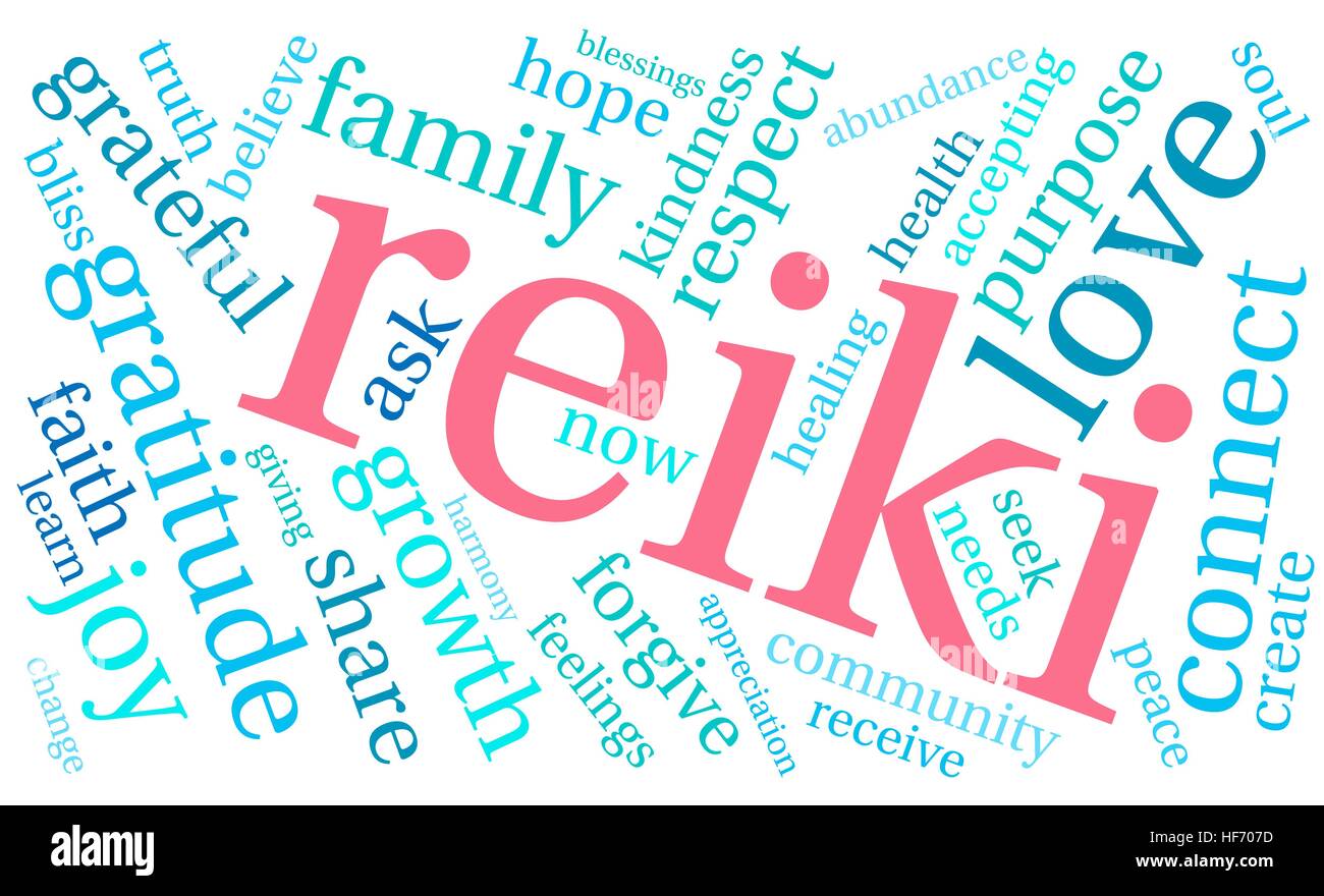 Reiki word cloud on a white background Stock Vector Image & Art - Alamy