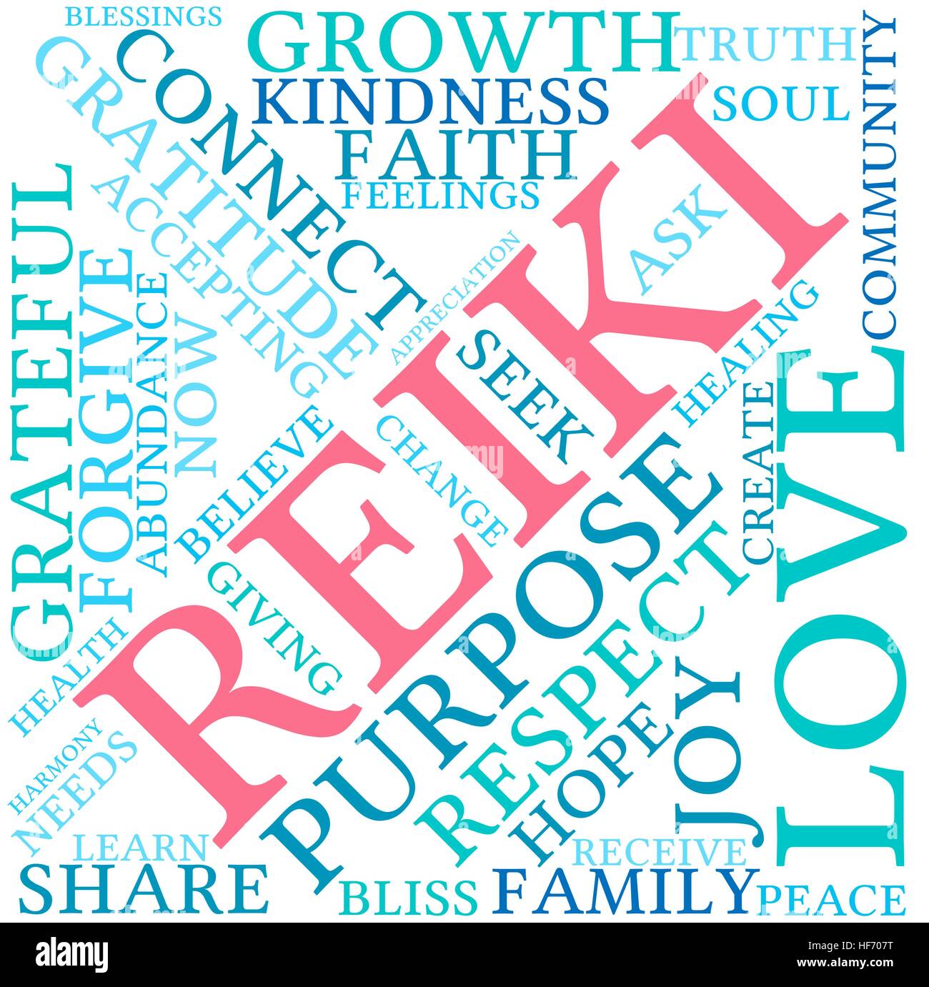 Reiki word cloud on a white background Stock Vector Image & Art - Alamy