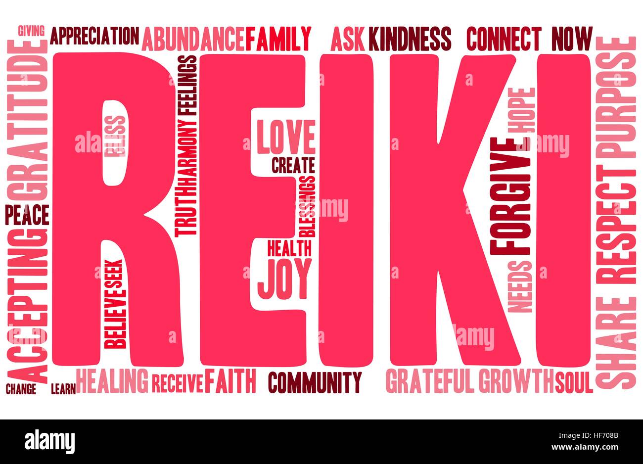 Reiki word cloud on a white background Stock Vector Image & Art - Alamy