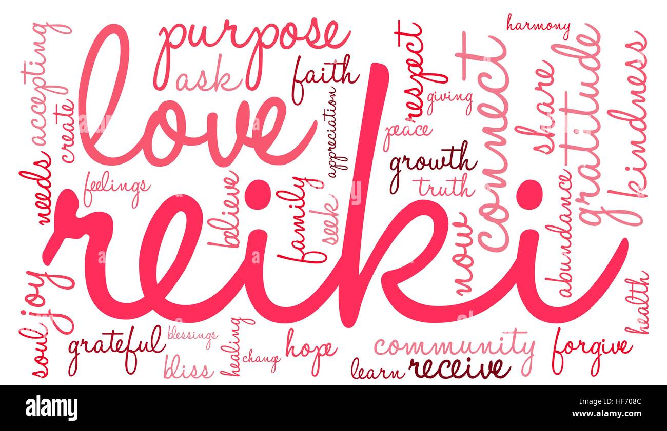 Reiki word cloud on a white background Stock Vector Image & Art - Alamy