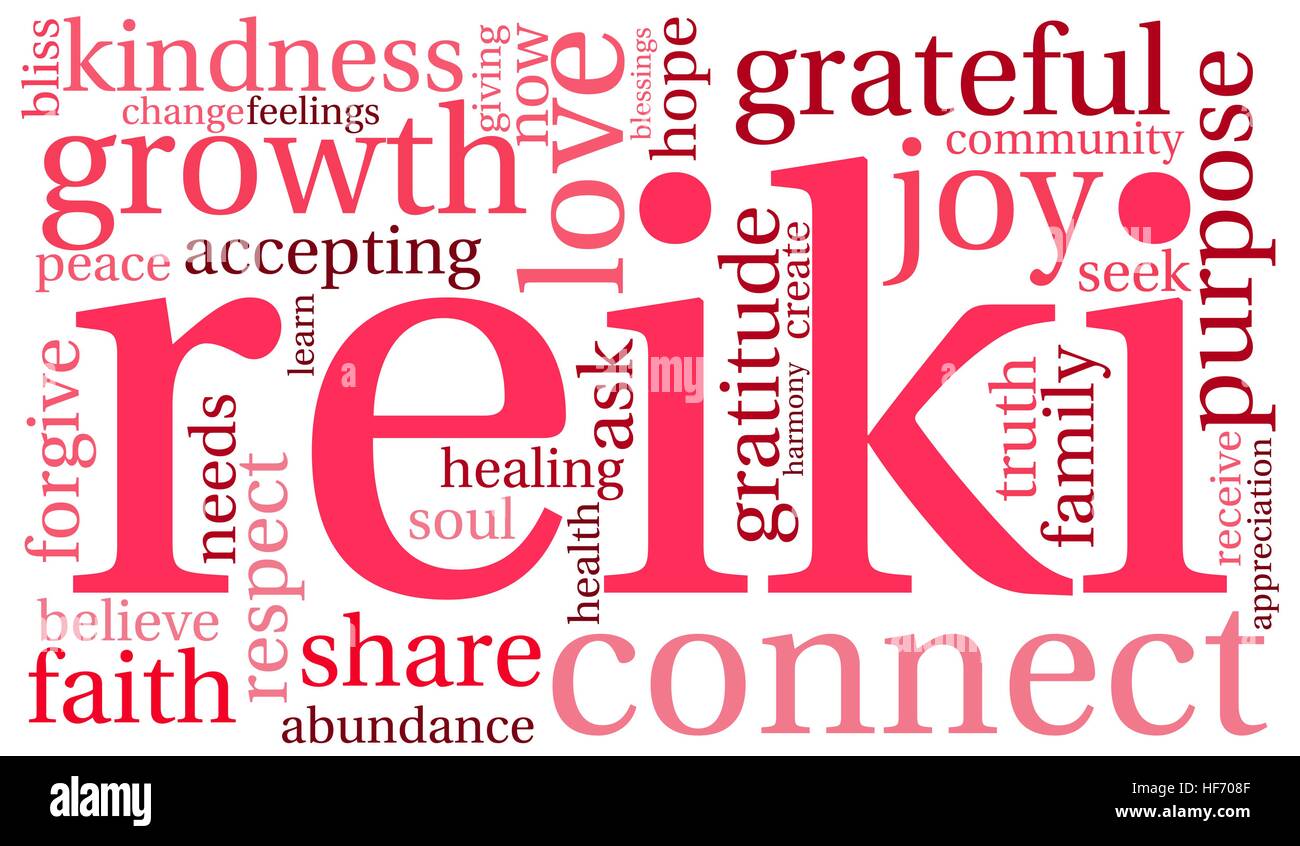 Reiki word cloud on a white background Stock Vector Image & Art - Alamy