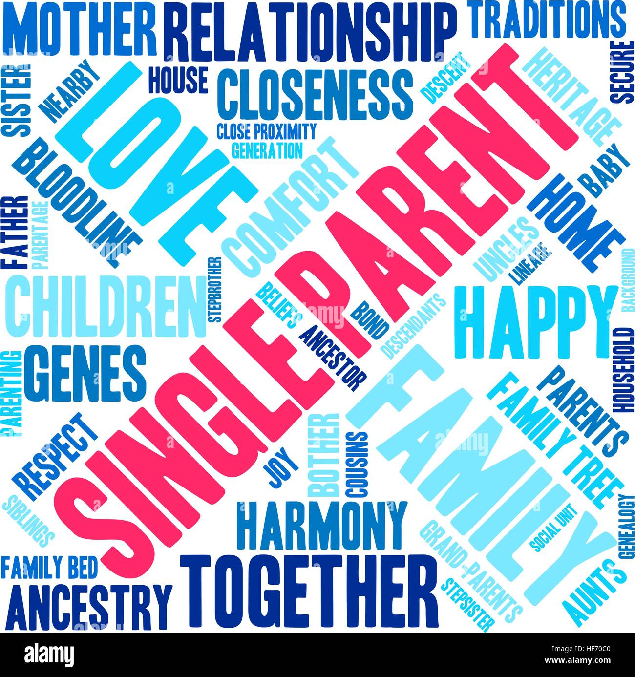 Single Parent word cloud on a white background Stock Vector Image & Art ...
