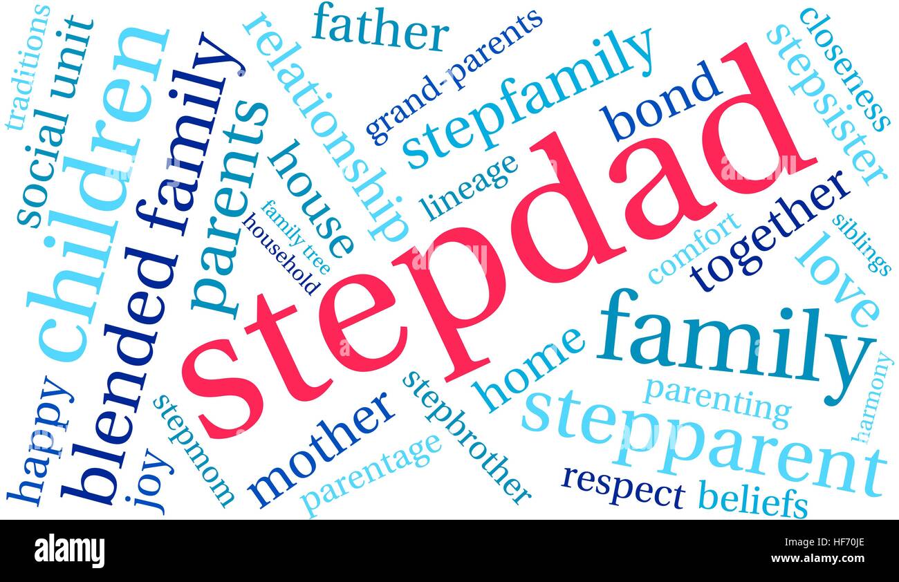 Stepdad word cloud on a white background Stock Vector Image & Art - Alamy