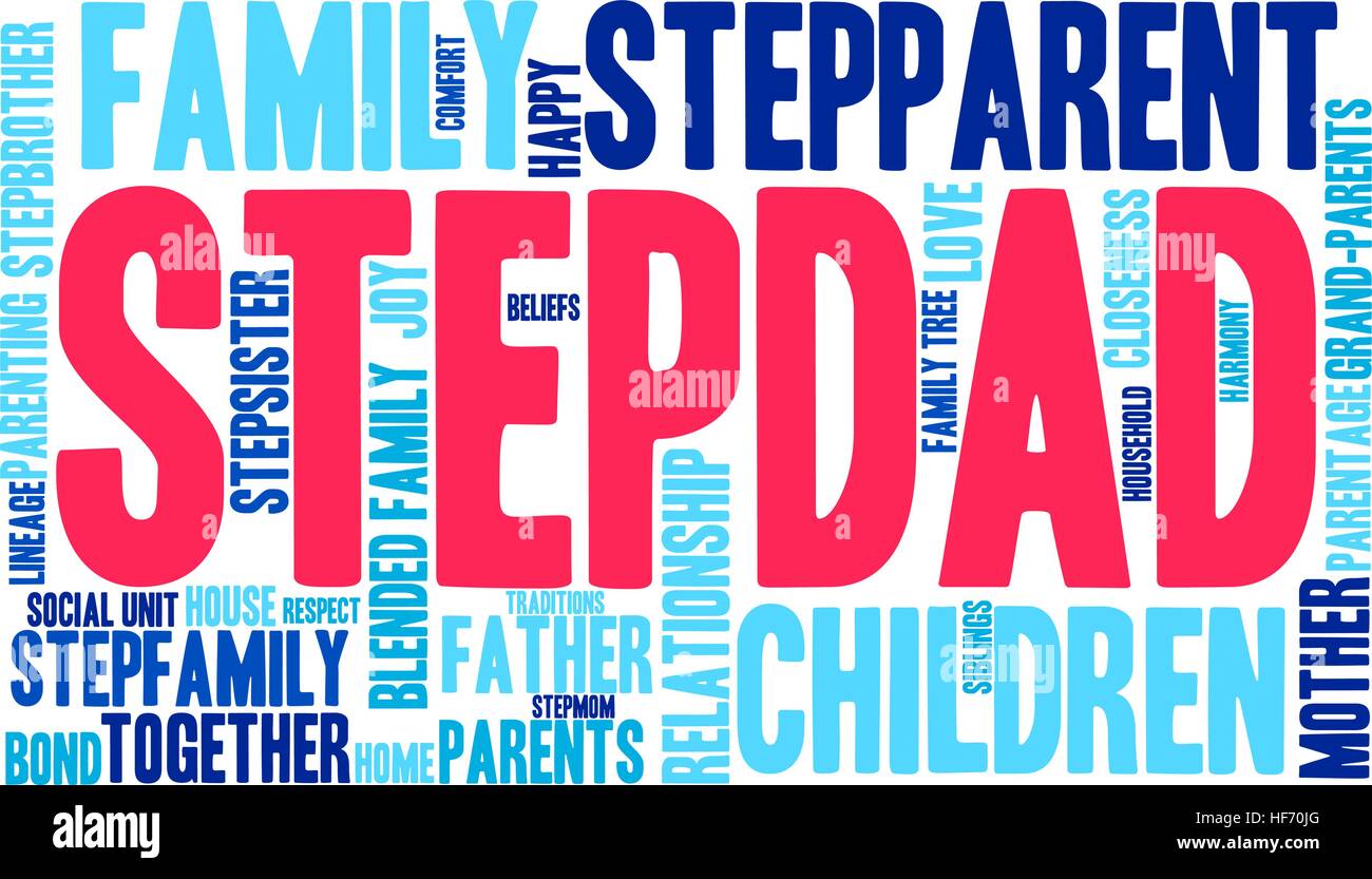 Stepdad word cloud on a white background Stock Vector Image & Art - Alamy