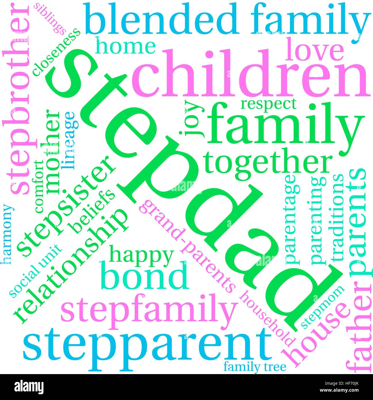 Stepdad word cloud on a white background Stock Vector Image & Art - Alamy