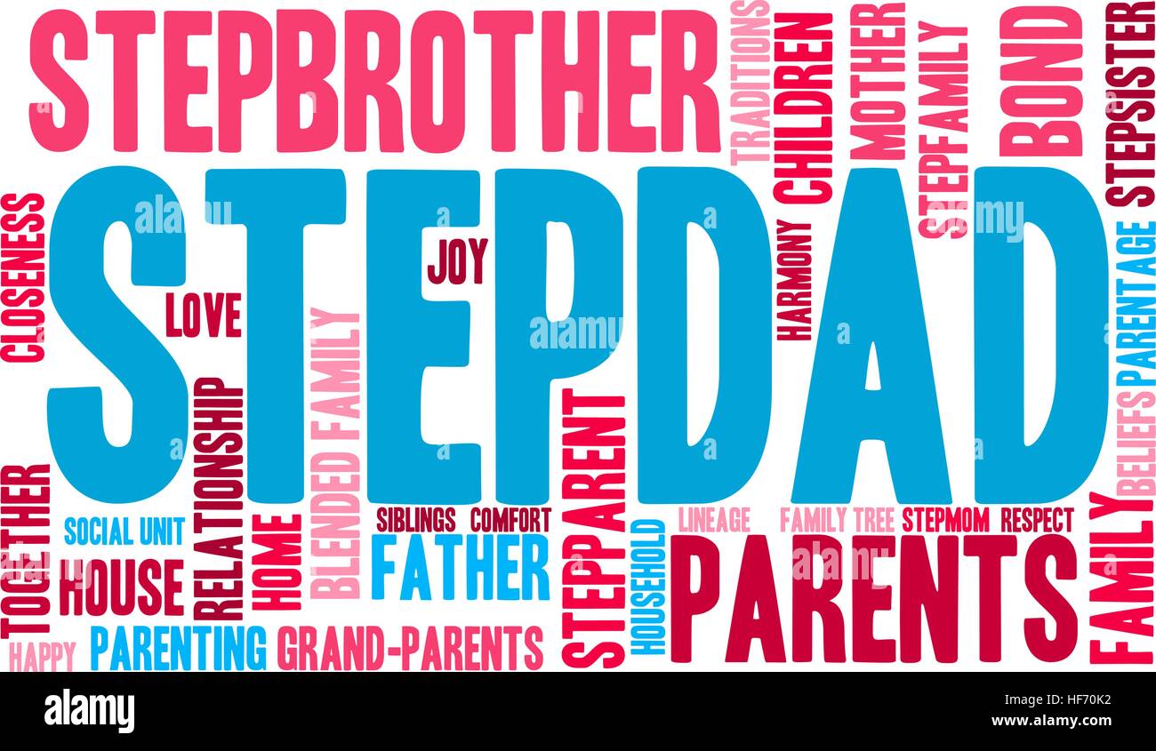 Stepdad word cloud on a white background Stock Vector Image & Art - Alamy