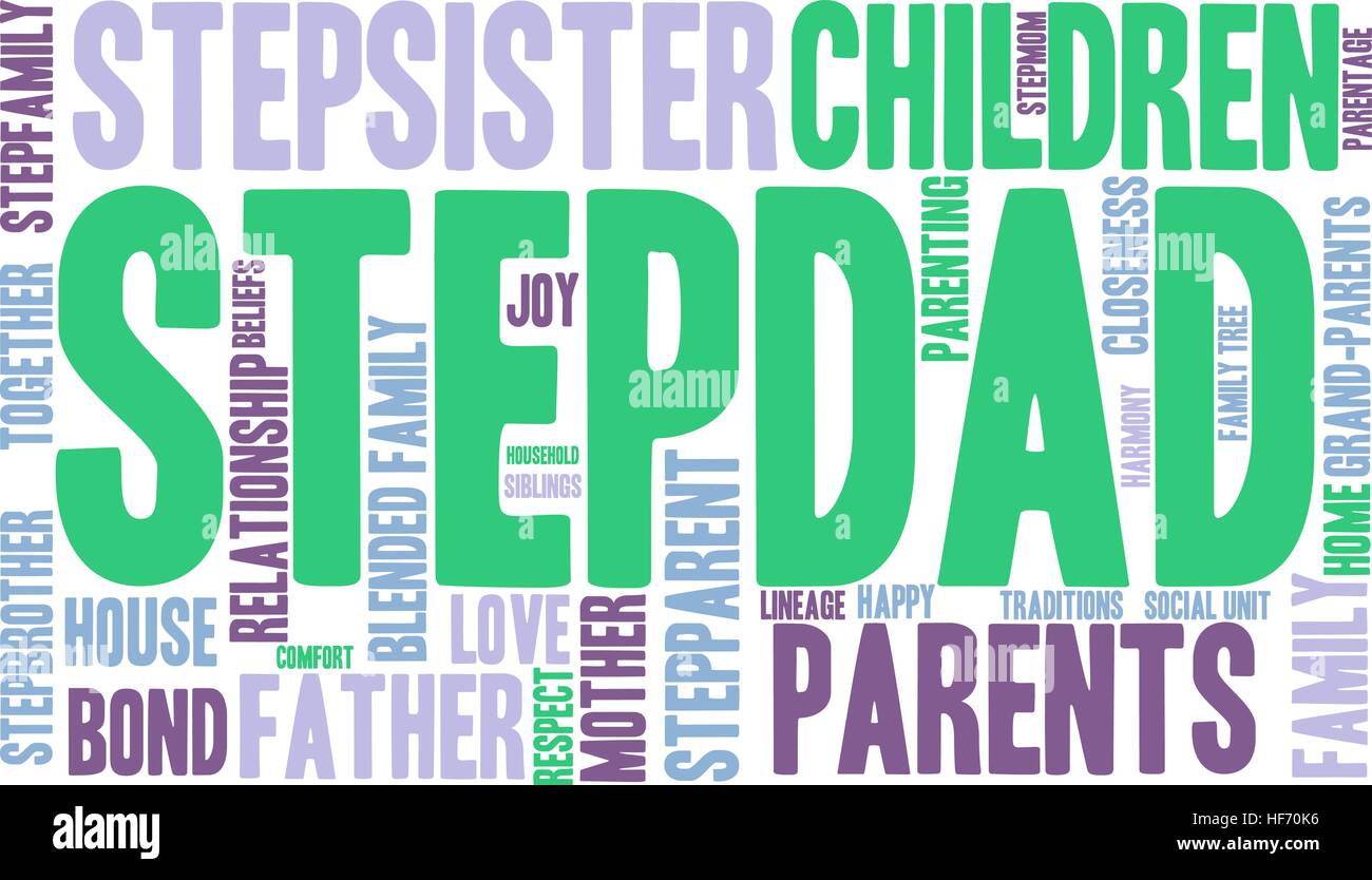Stepdad word cloud on a white background Stock Vector Image & Art - Alamy