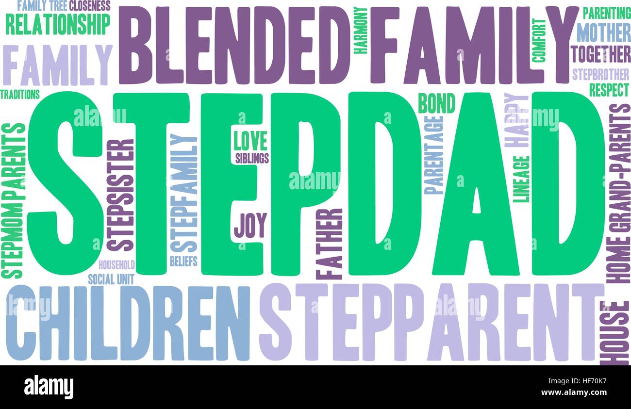 Stepdad word cloud on a white background Stock Vector Image & Art - Alamy