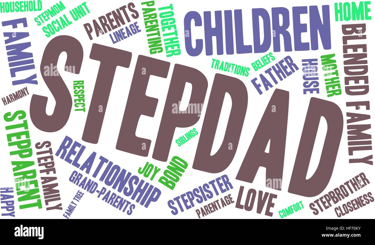 Stepdad word cloud on a white background Stock Vector Image & Art - Alamy