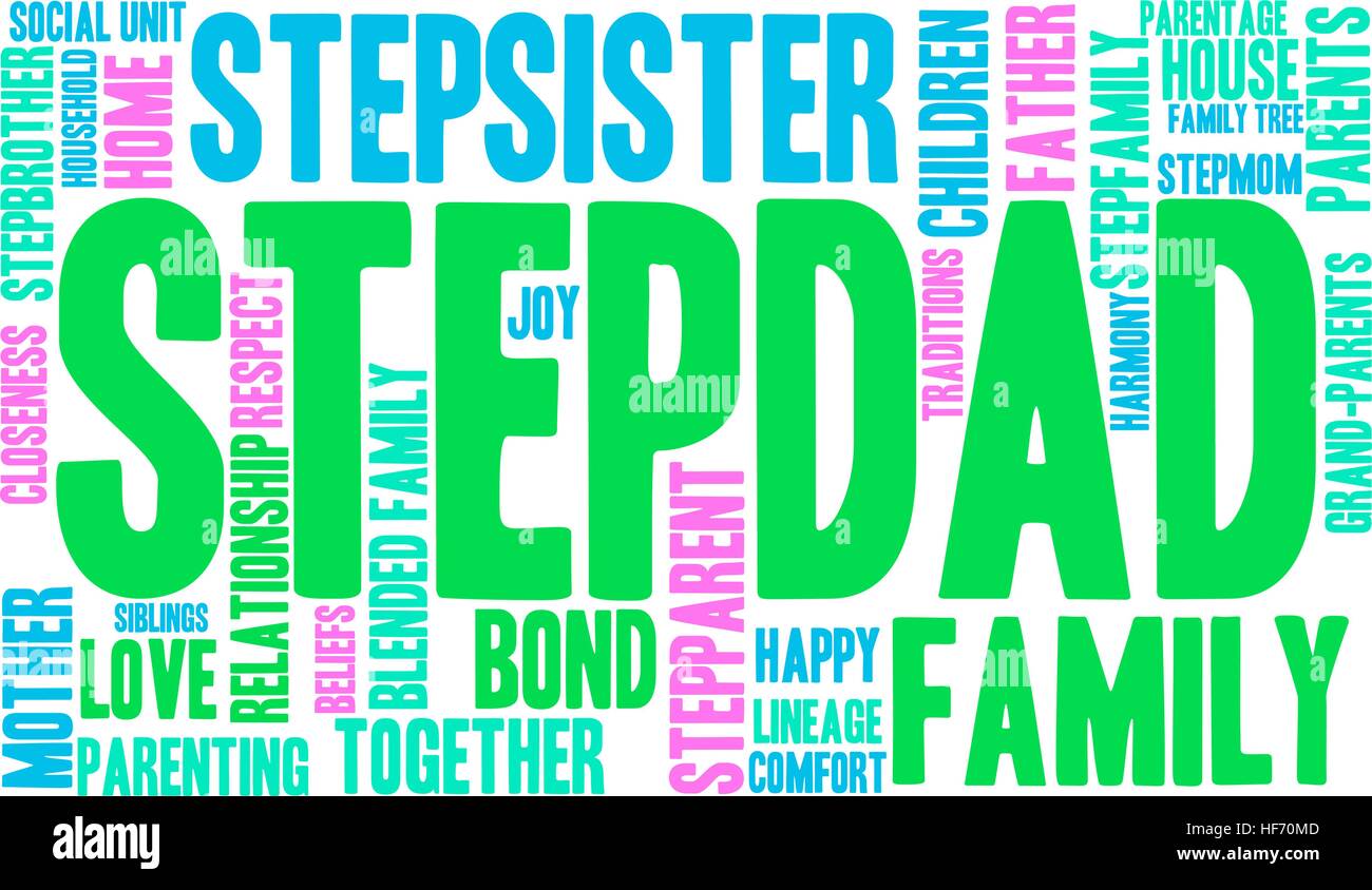 Stepdad word cloud on a white background Stock Vector Image & Art - Alamy