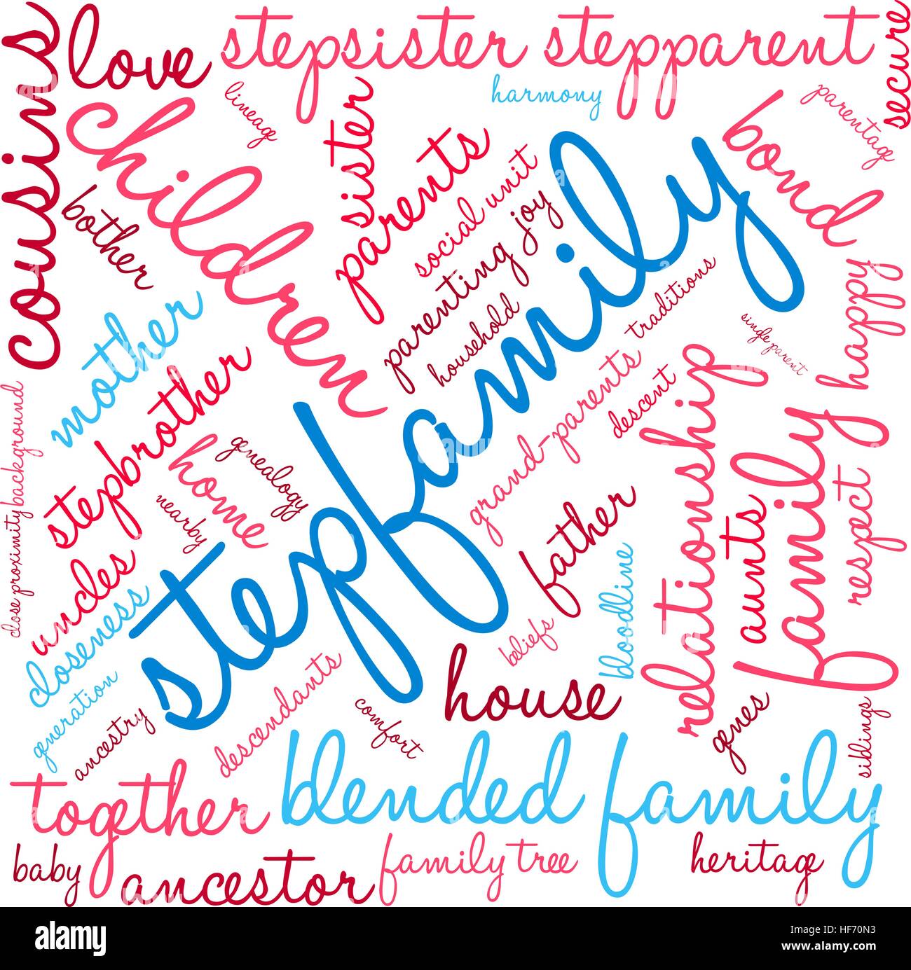 Stepfamily word coud on a white background Stock Vector Image & Art - Alamy
