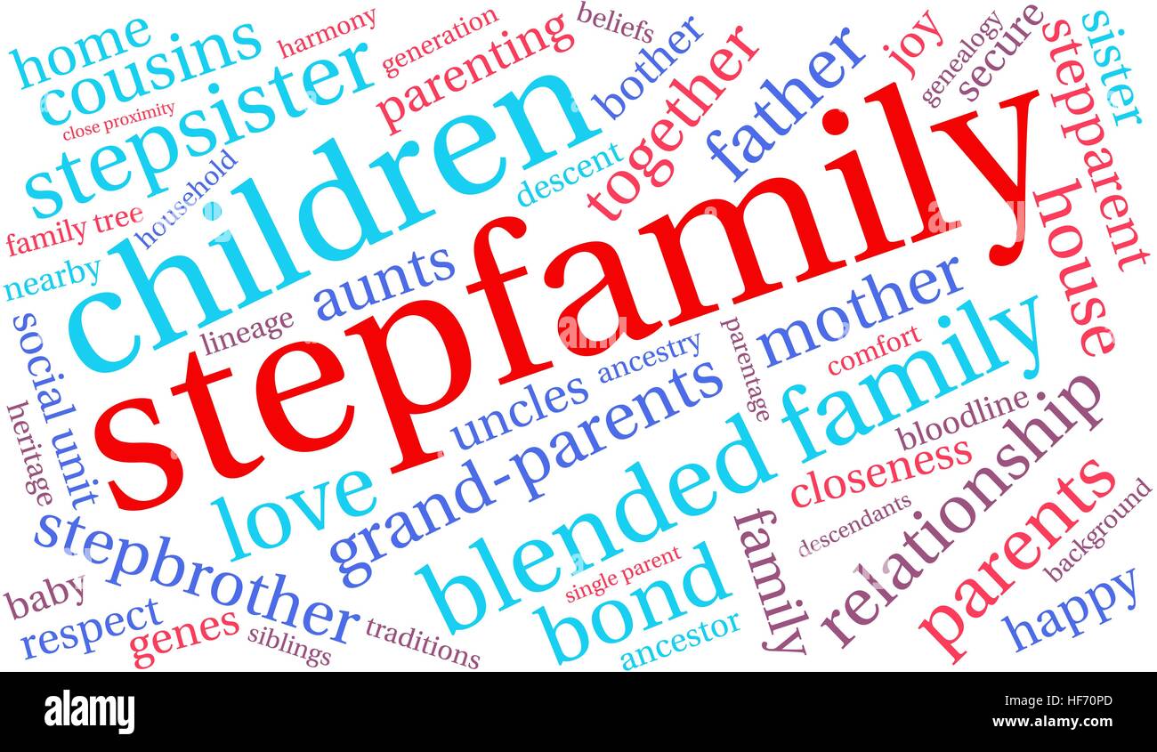Stepfamily word coud on a white background Stock Vector Image & Art - Alamy