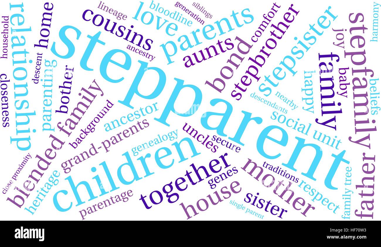 Stepparent word cloud on a white background Stock Vector Image & Art ...