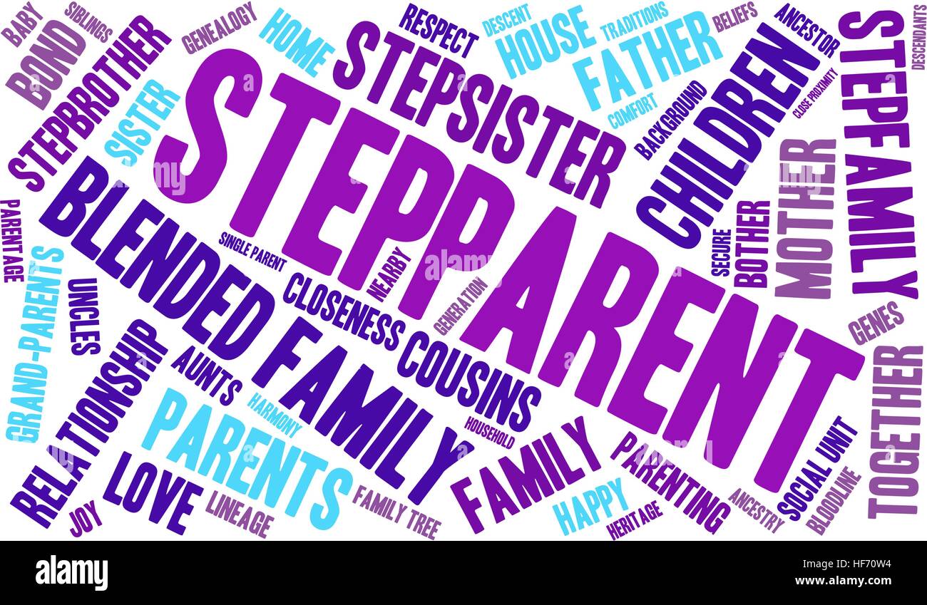 Stepparent word cloud on a white background Stock Vector Image & Art ...