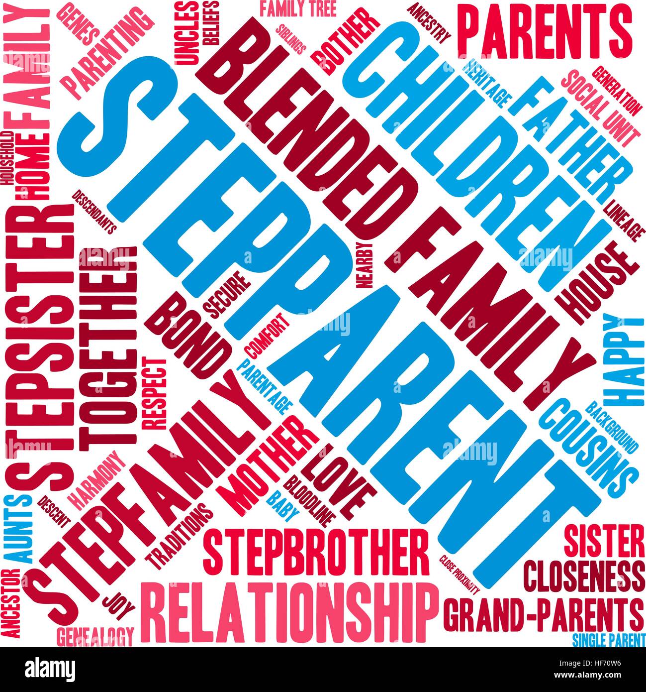 Stepparent word cloud on a white background Stock Vector Image & Art ...