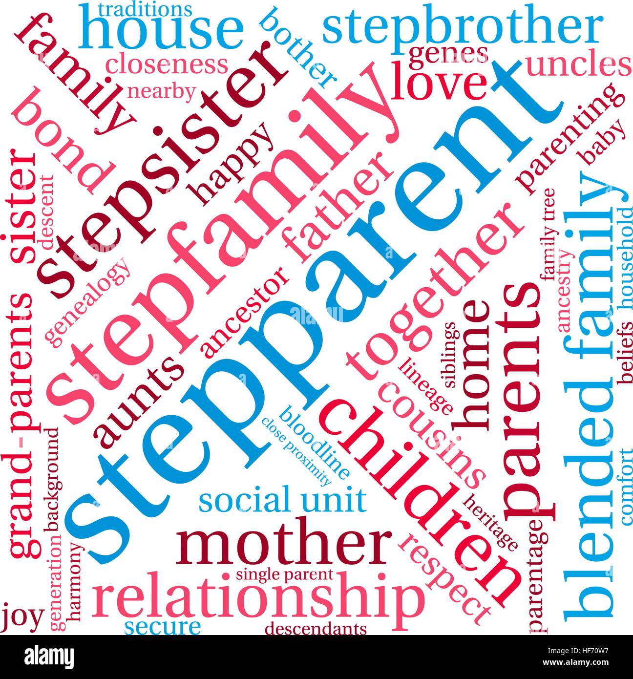 Stepparent word cloud on a white background Stock Vector Image & Art ...