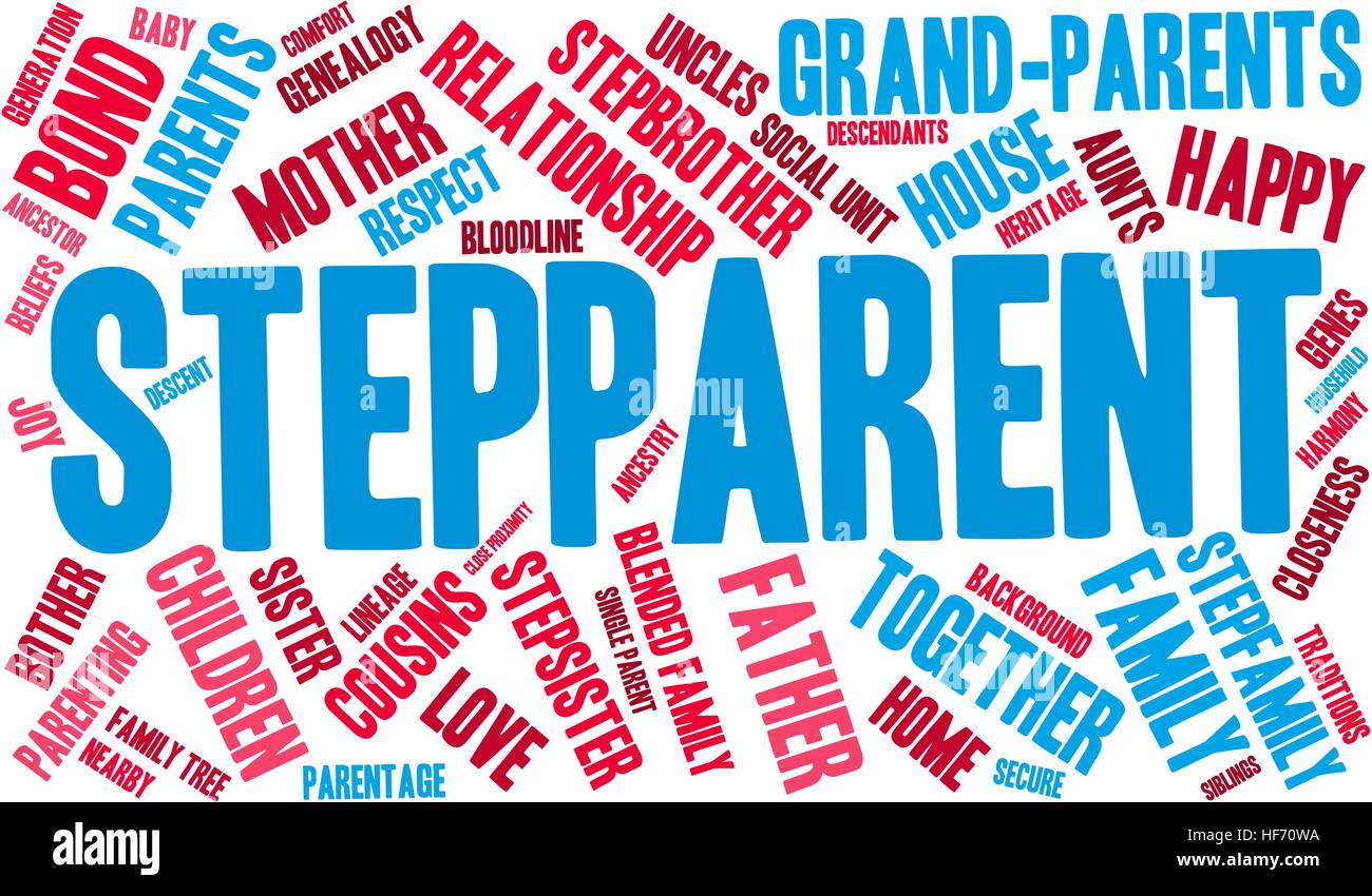 Stepparent word cloud on a white background Stock Vector Image & Art ...