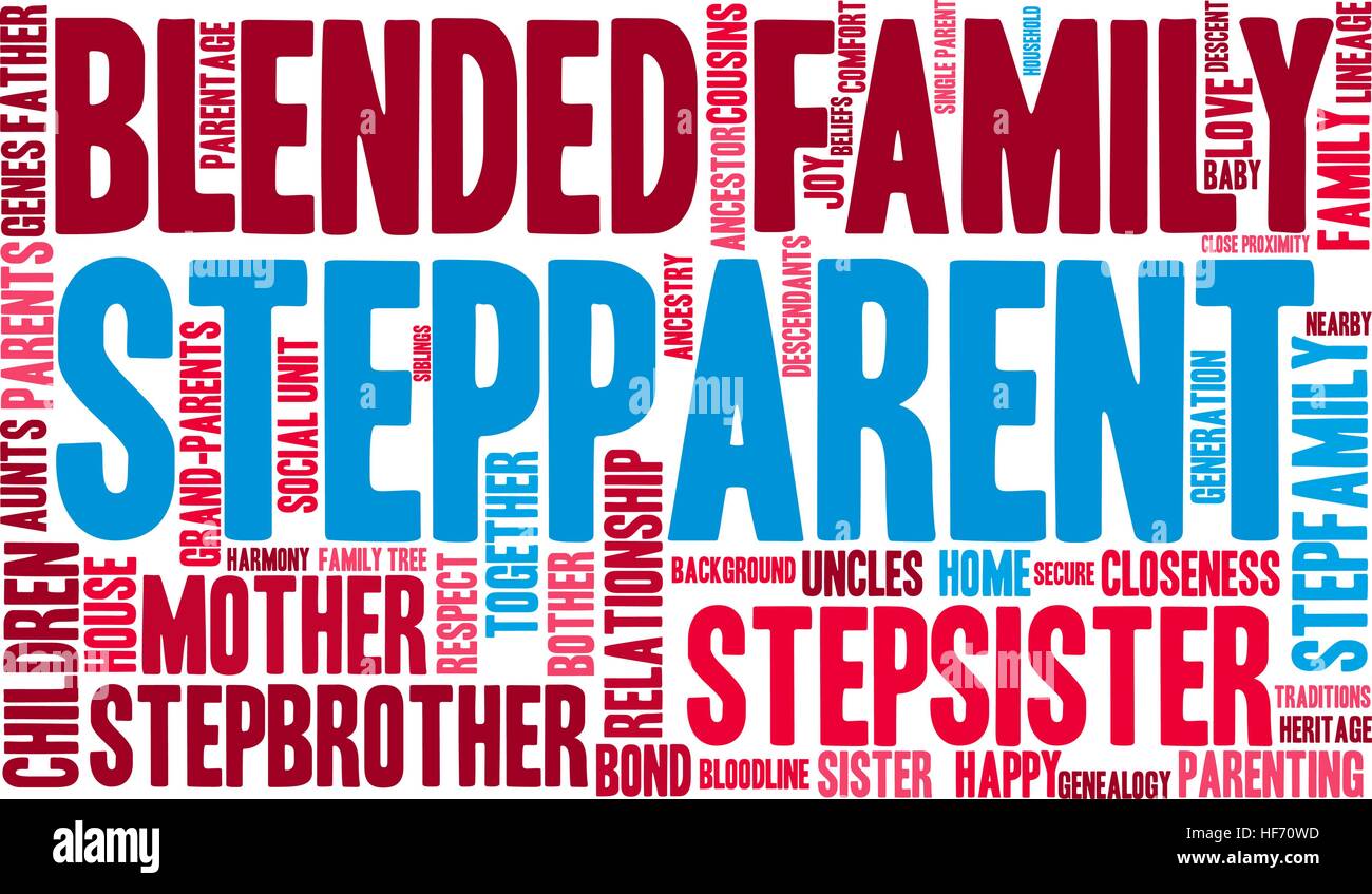 Stepparent word cloud on a white background Stock Vector Image & Art ...