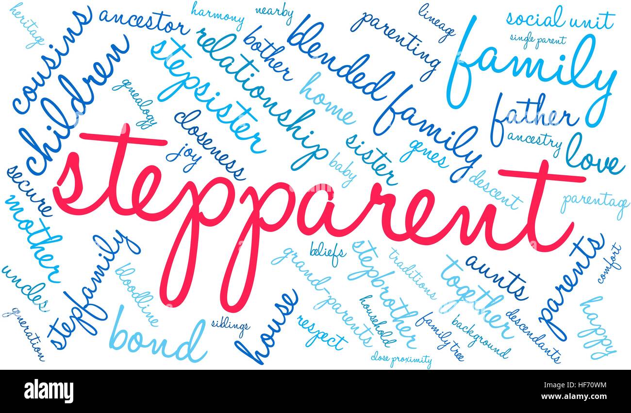 Stepparent word cloud on a white background Stock Vector Image & Art ...