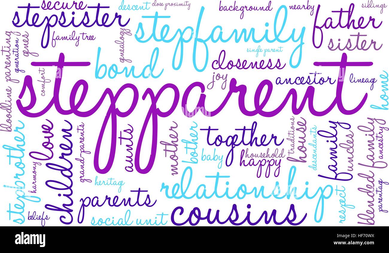 Stepparent word cloud on a white background Stock Vector Image & Art ...