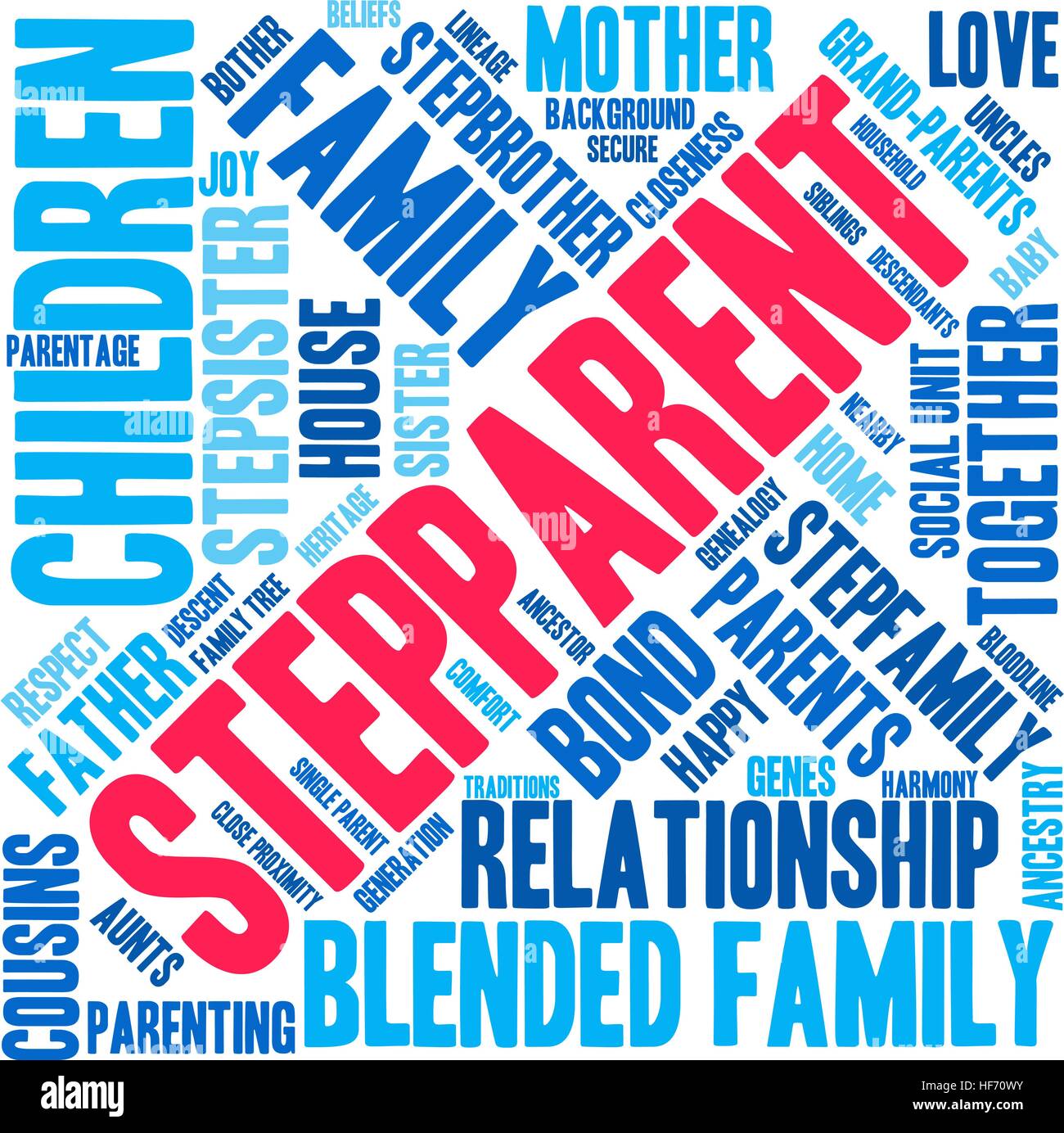 Stepparent word cloud on a white background Stock Vector Image & Art ...