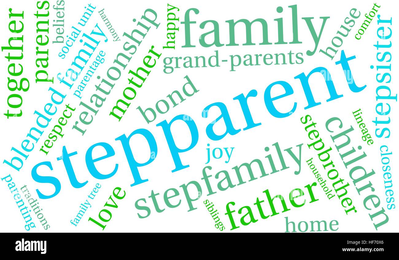 Stepparent word cloud on a white background Stock Vector Image & Art ...